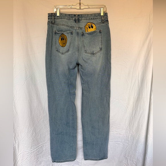 Fashion Nova | Jeans | Fashion Nova Smiley Face Print Denim Jeans ...
